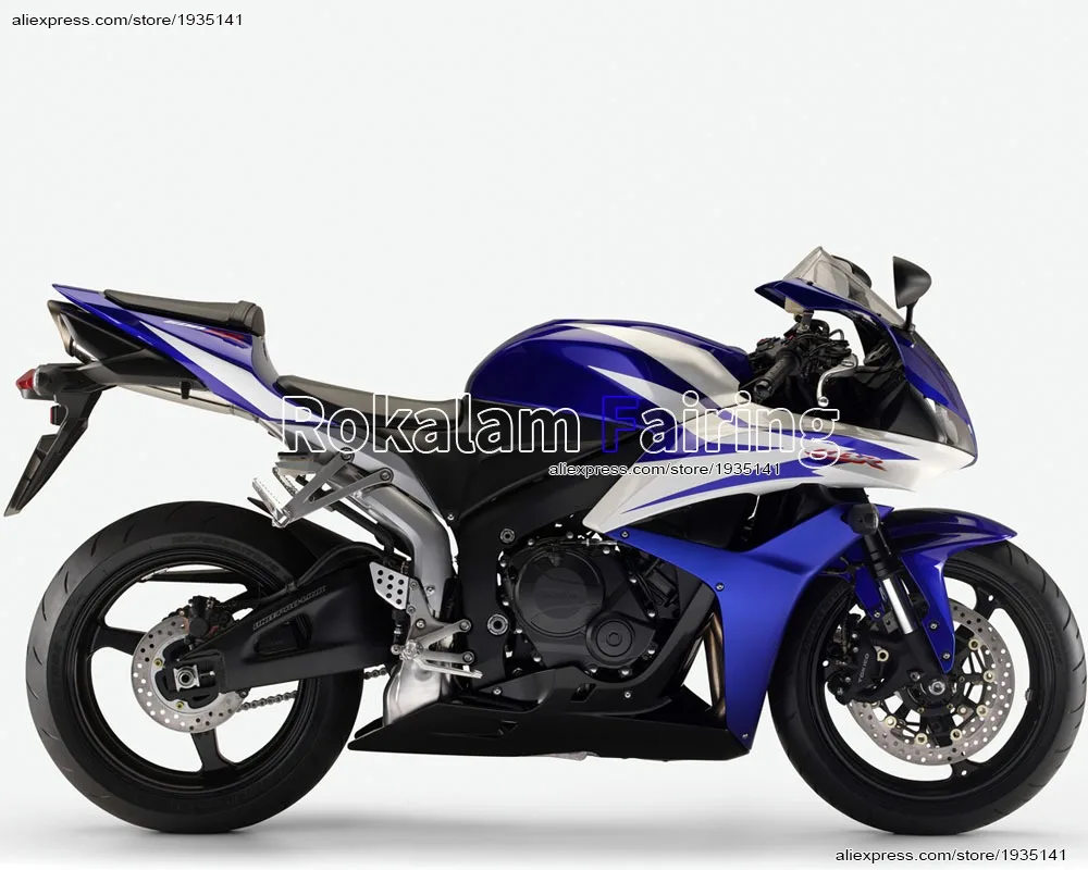 Black Blue Cbr600rr Race Bike