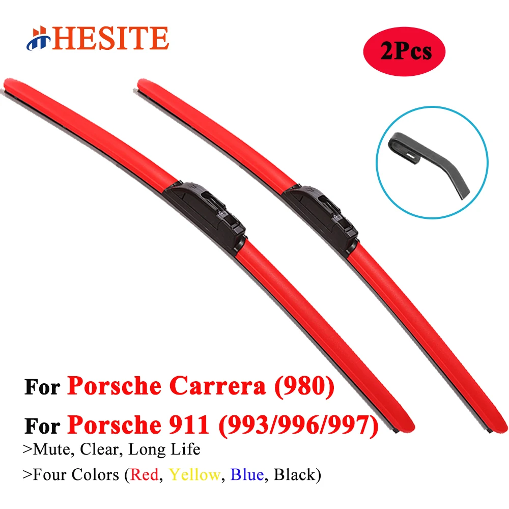 HESITE Colorful Wiper Blade For Porsche 911 Coupe Convertible Carrera ...