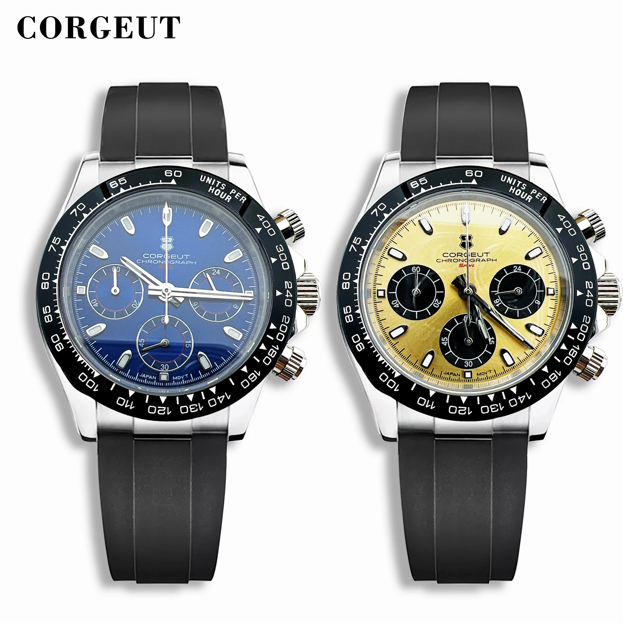 Corgeut-Men-Watch-Sport-hours-Multifunction-Rubber-Strap-Top-Brand ...