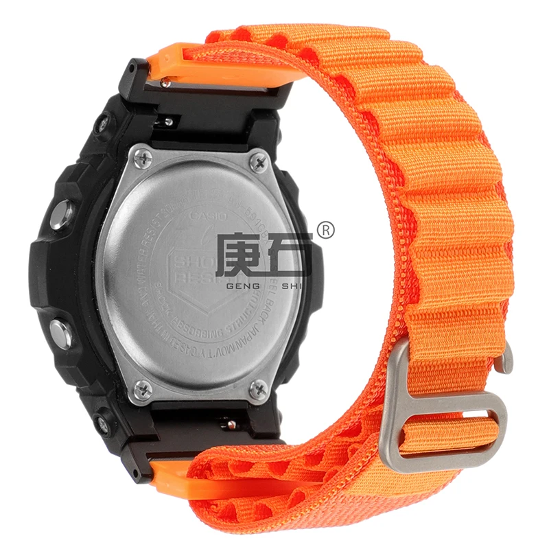 Alpine-loop-band-Nylon-Watch-Band-Strap-For-Casio-G-SHOCK-GA-400-GA-410 ...