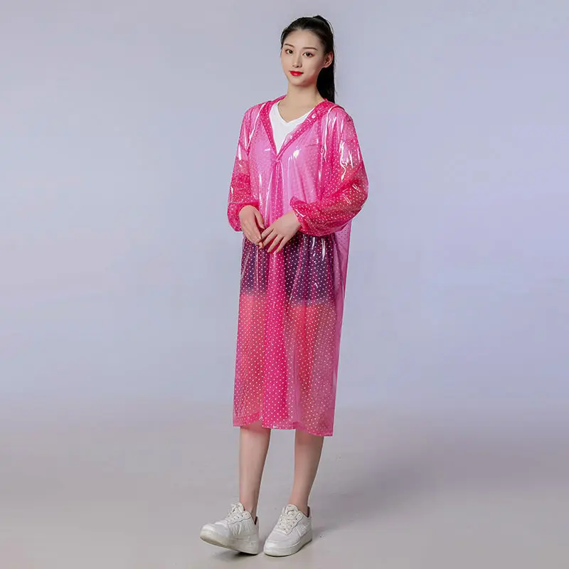 Modieuze-Regenjas-Kleur-Split-Regenjas-Regenpak-Hoedrand-Volwassen ...