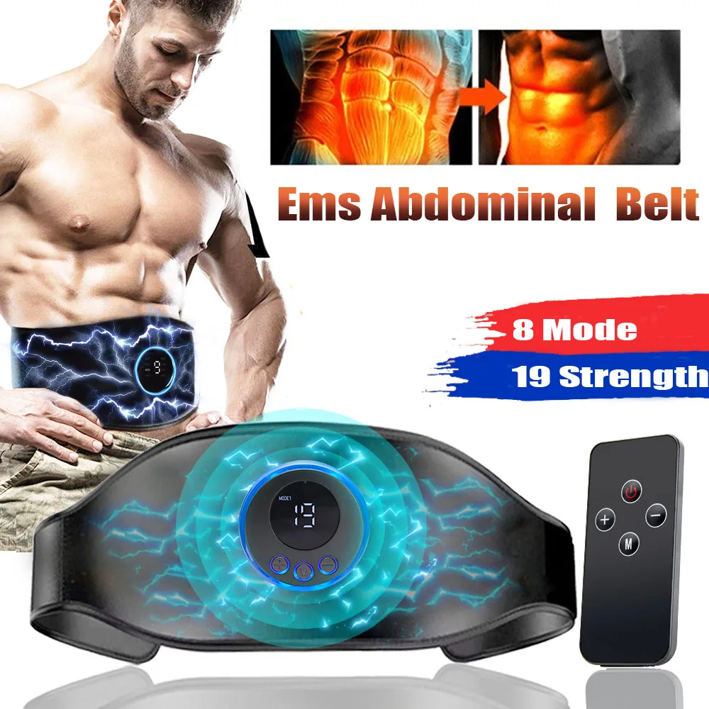 Electric-EMS-Muscle-Stimulator-Toner-ABS-Trainer-Belt-Abdominal ...