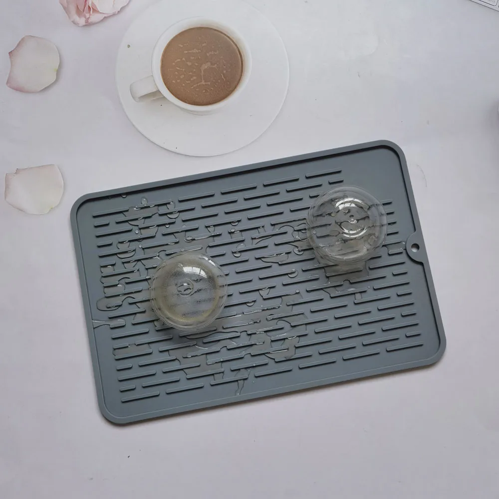 Silicone-Drying-Mat-Dish-Bowl-Cup-Non-Slip-Anti-Hot-Pad-Trivet ...