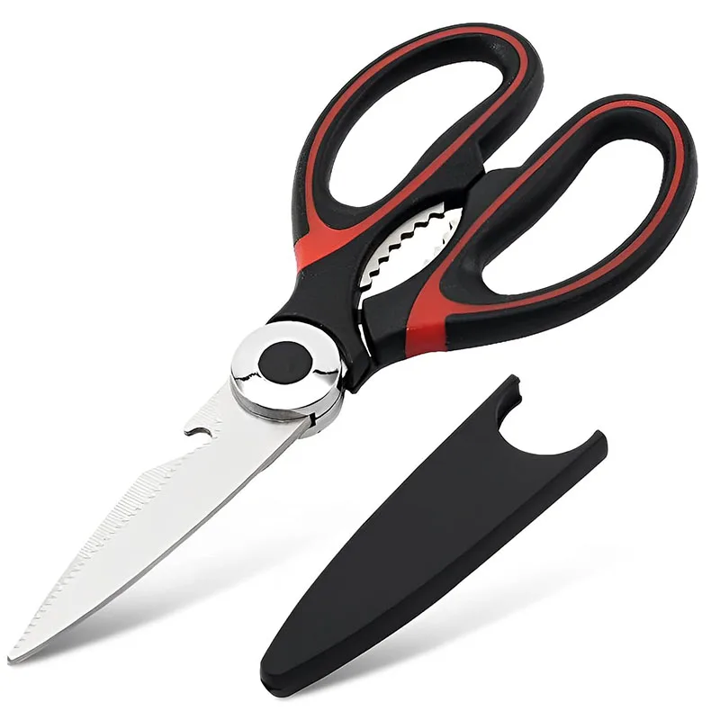 Sharp-Kitchen-Shears-Kitchen-Scissors-With-Cover-Heavy-Duty-Stainless ...