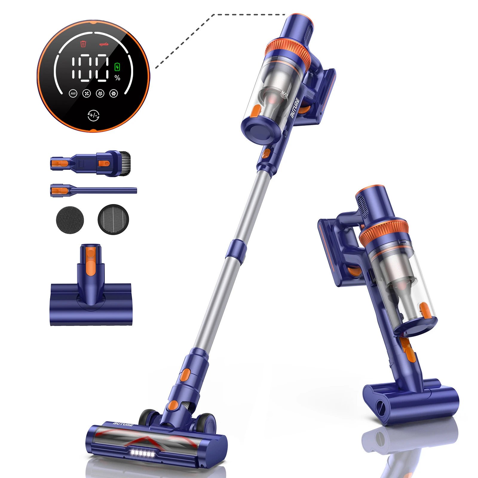BuTure 400W 33Kpa VC40 Suction Power Handheld Cordless Wireless Vacuum ...