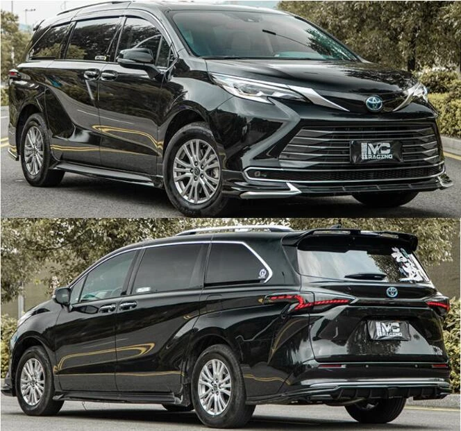 High Quality ABS Black Knight Body Kit For Toyota SIENNA 2021 2022 2023 ...