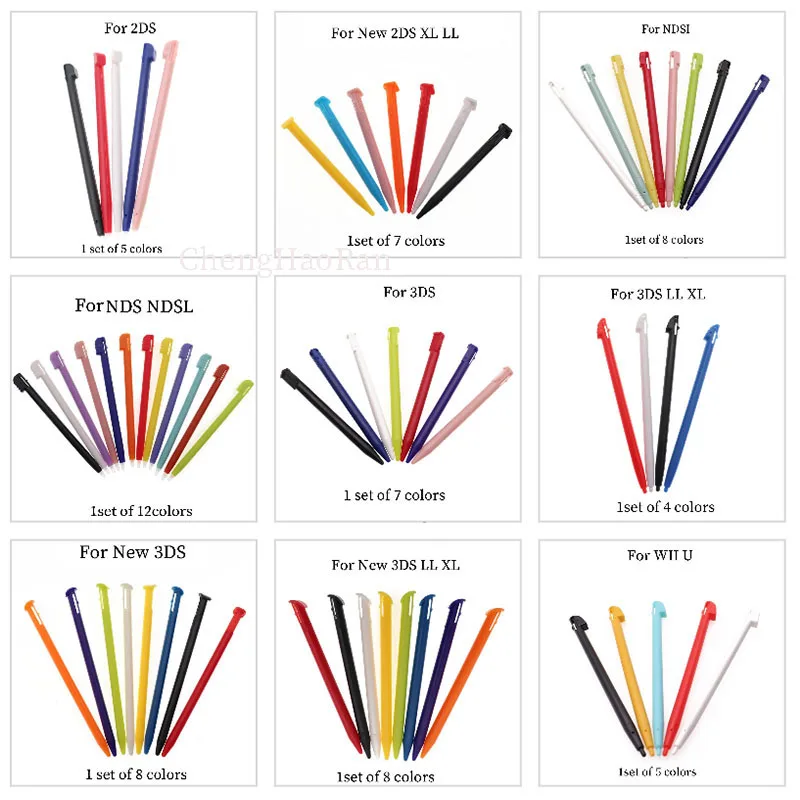 9 Models For Plastic Touch Screen Pen Handwriting Pen For 2DS 3DS XL ...