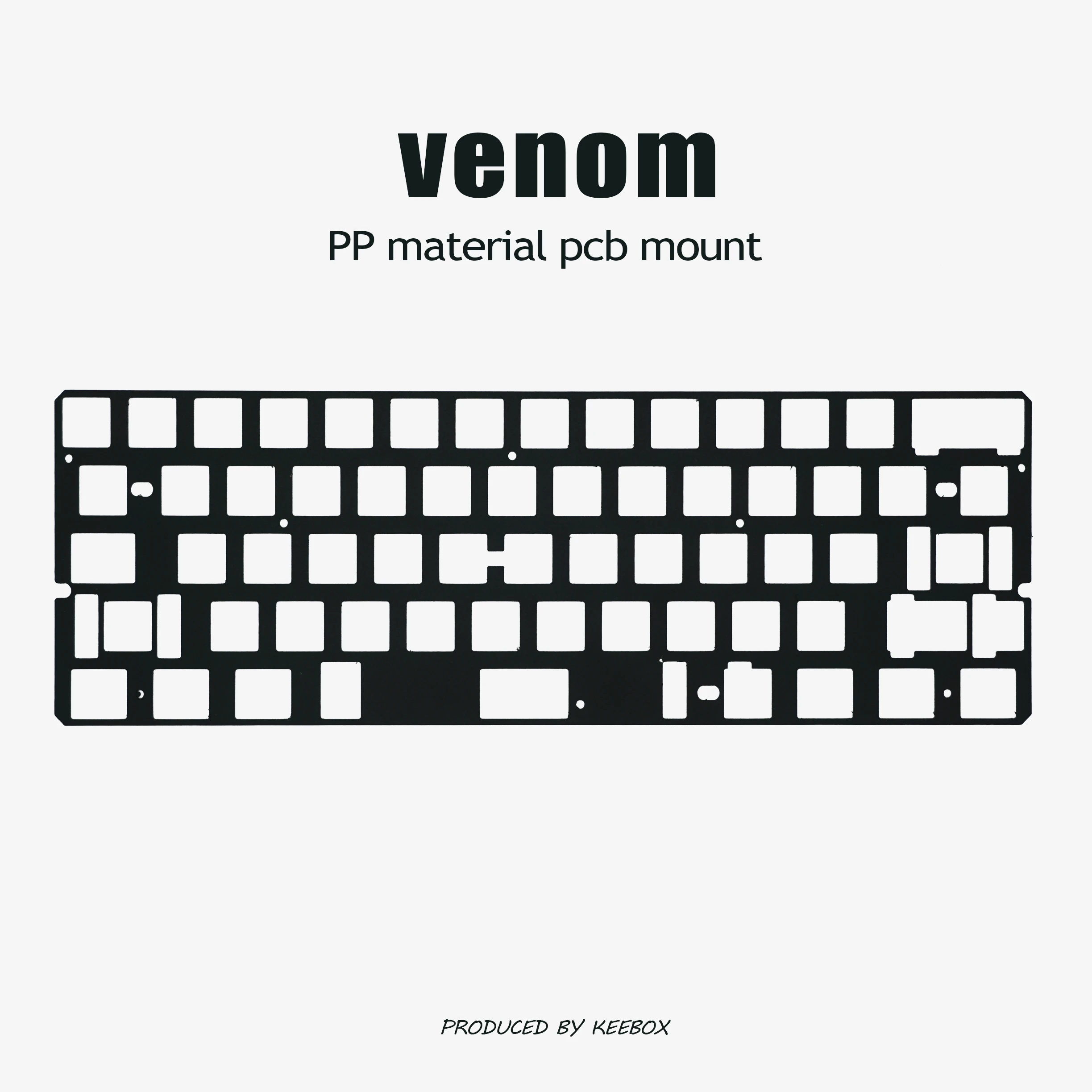 Keebox Venom Keyboard Kit PP PC Alu CF Positioning Plate Keyboard Kit ...