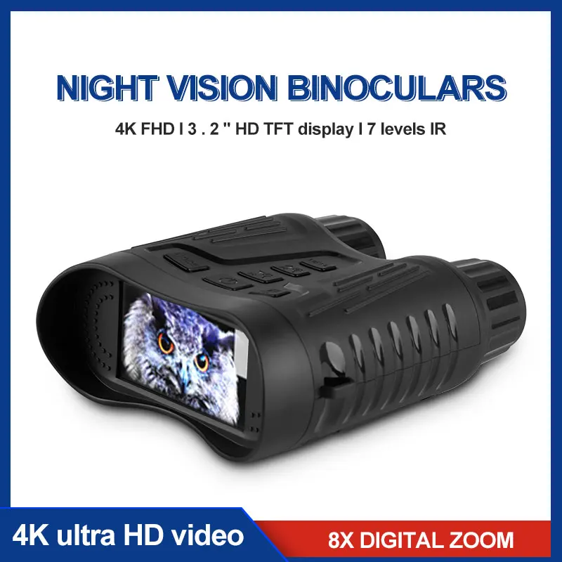 Rechargeable 4K Day and Night Telescope Infared Digital Night Vision ...