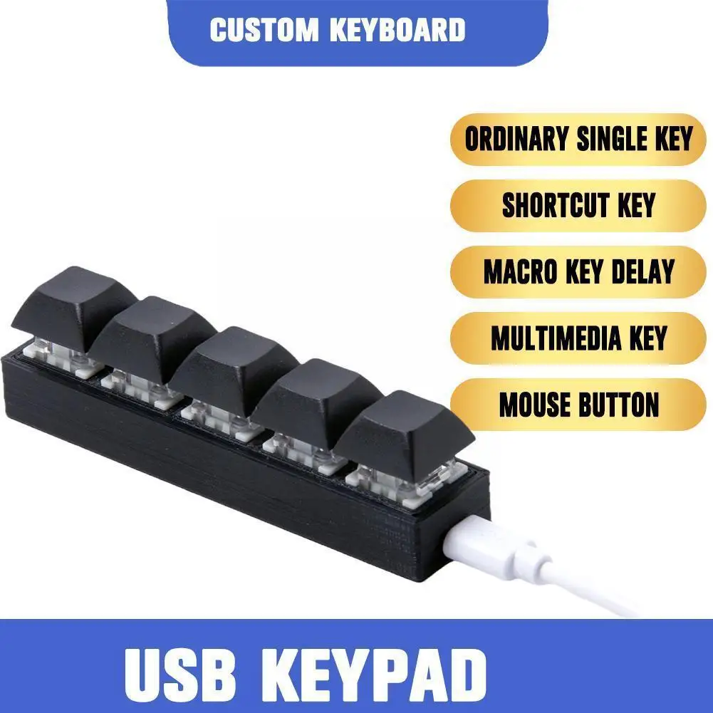 Keyboard Shortcut Programmable | Linux Programmable Keyboard - Mini Wired 5 Keys - Aliexpress