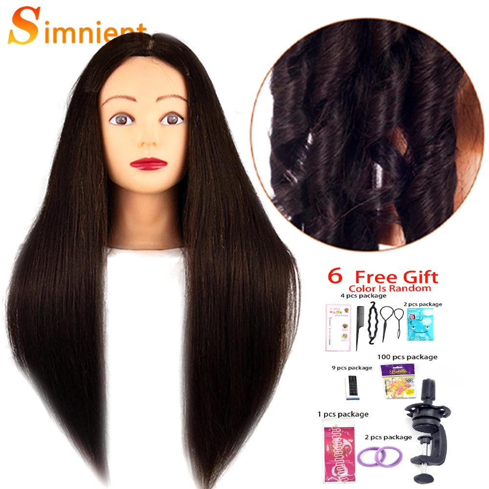 Cabeza-de-maniqu-con-cabello-humano-85-Real-maniqu-para-entrenamiento ...