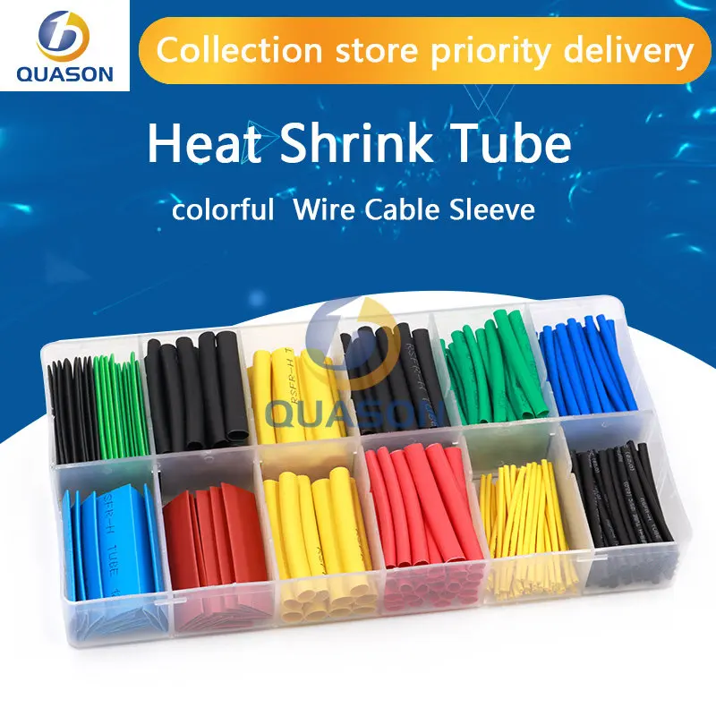 127Pcs-328Pcs-Car-Electrical-Cable-Tube-kits-Heat-Shrink-Tube-Tubing ...