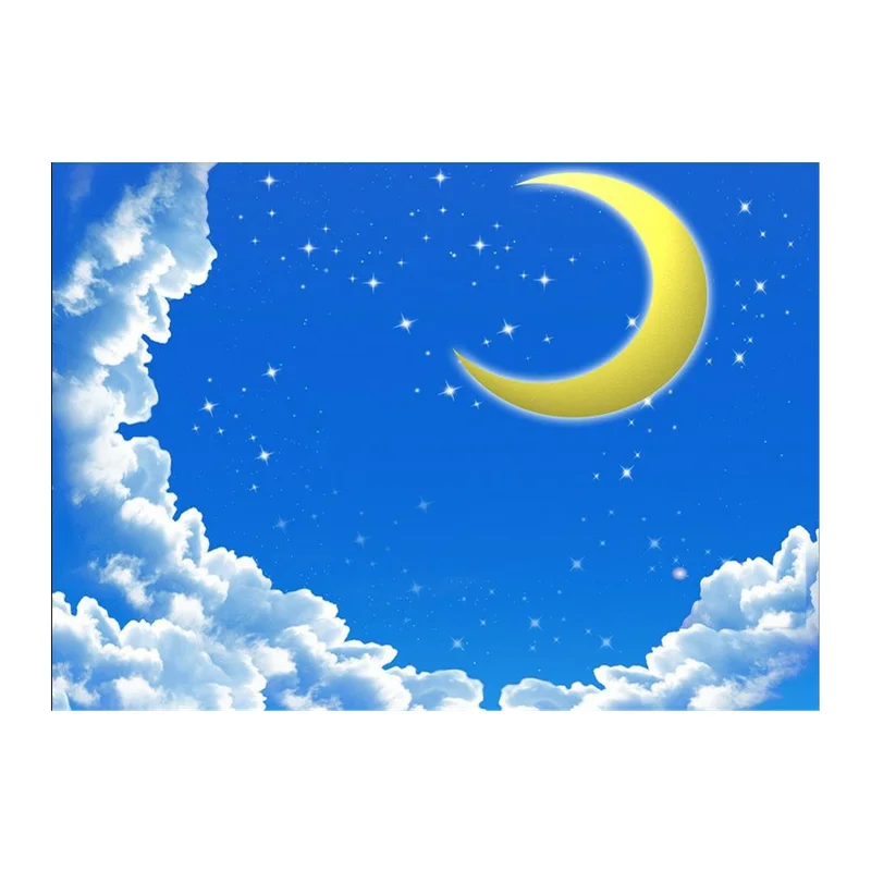 Crescent Moon And Stars Wallpaper