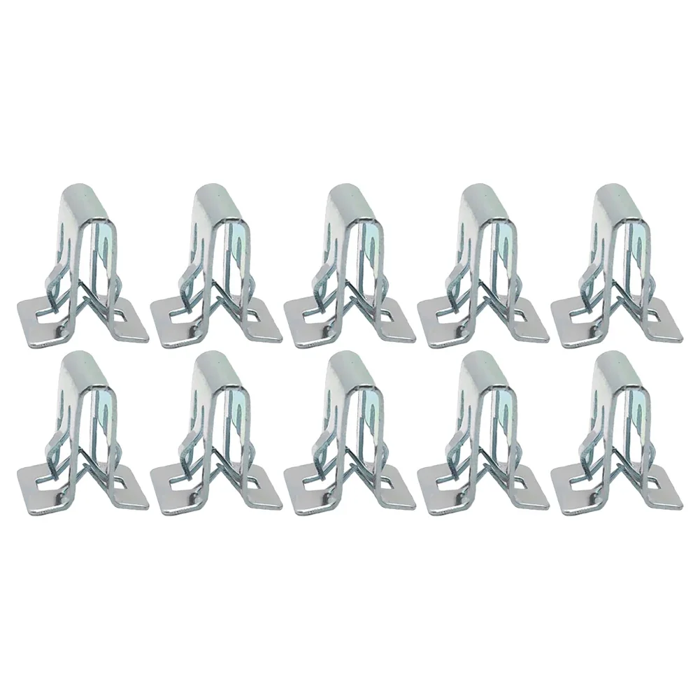 10pcs-Silver-Metal-Retainer-Clip-Universal-Console-Dashboard-Fixed ...