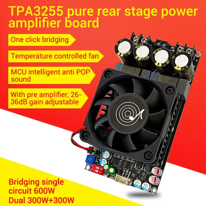 2-300W-TPA3255-Stereo-Digital-Amplifier-Board-High-Power-BTL-Mono-600W ...