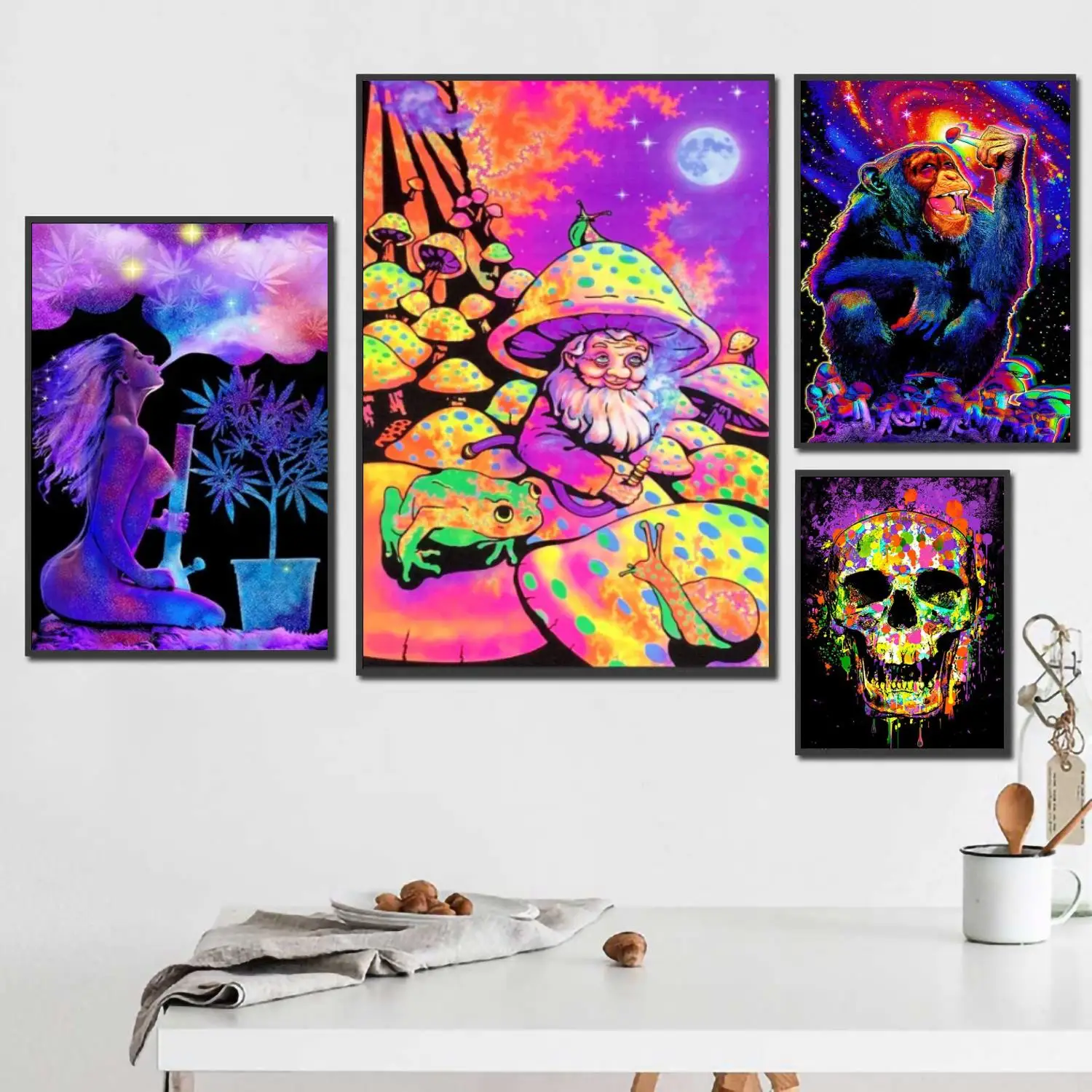 Trippy Posters Blacklight Poster