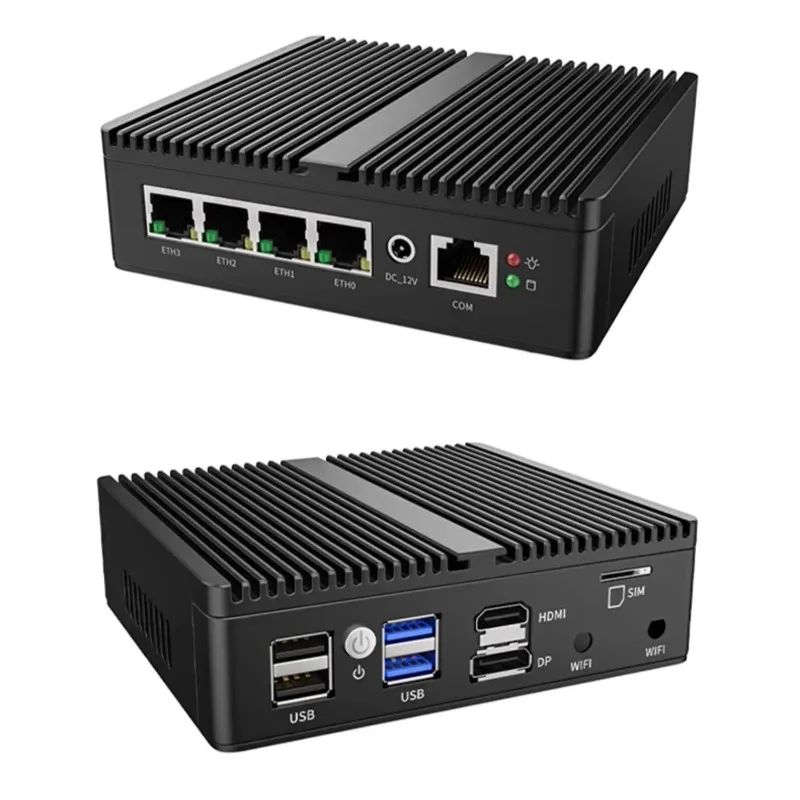 G31-N100 DDR5 Soft Router NVME SSD Industrial Fanless Mini PC 4x2.5G ...