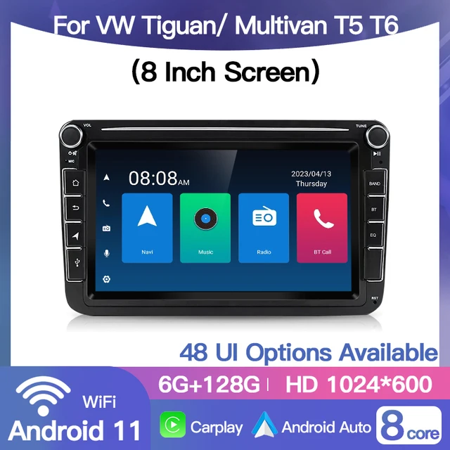 Android 2Din Car Stereo For VW / Volkswagen Tiguan/Transporter Und ...