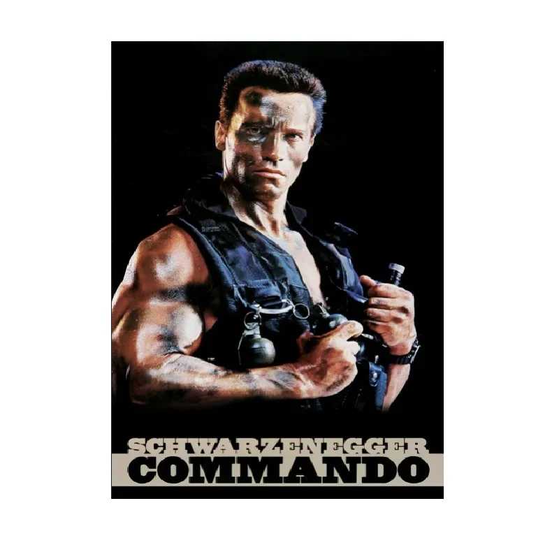 Commando-Arnold-Schwarzenegger-Classic-1985-Movie-Print-Art-Canvas ...