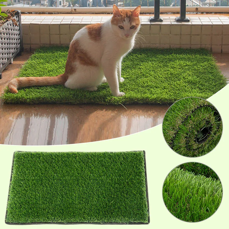 Pet Potty Training Pee Pad Mat Tray Grass House Toilet Pad Dogs ...