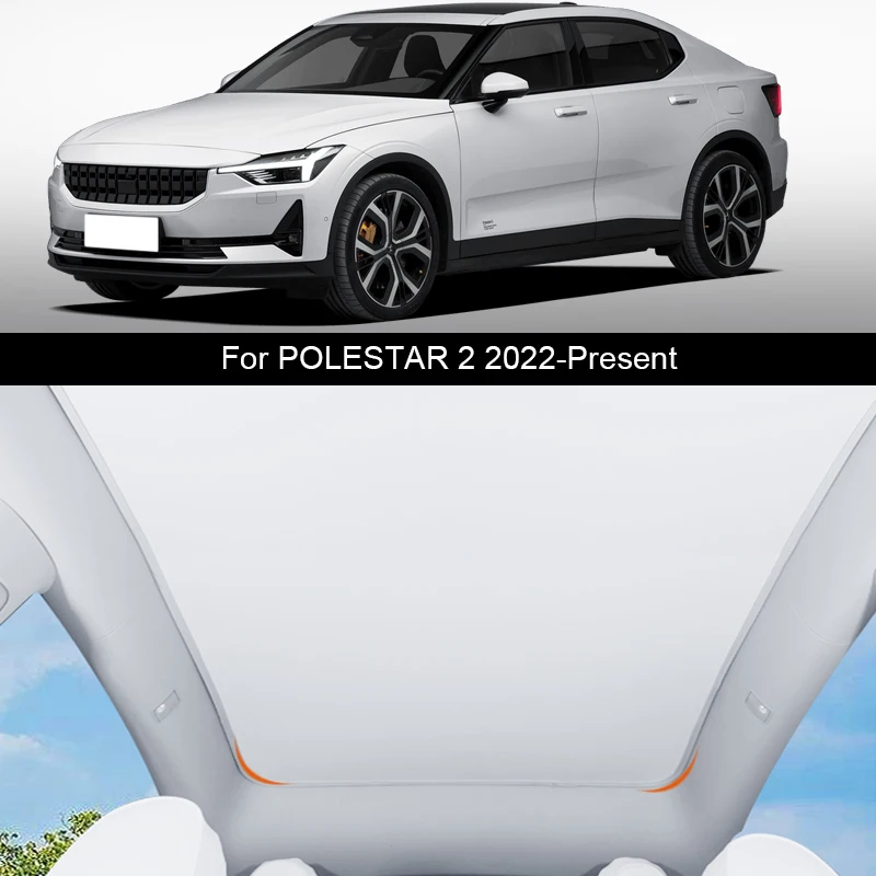 For POLESTAR 2 2022-2025 Car Upgrade Ice Cloth Buckle Sun Shades Glass ...
