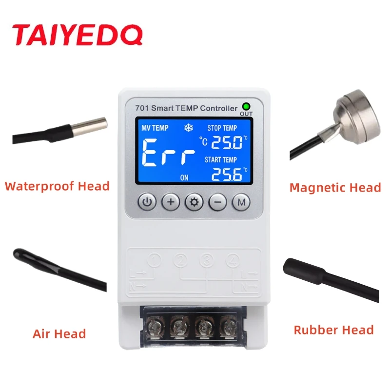 Din-Rail-Mount-Intelligent-Temperature-Control-Switch-Digital-Display ...