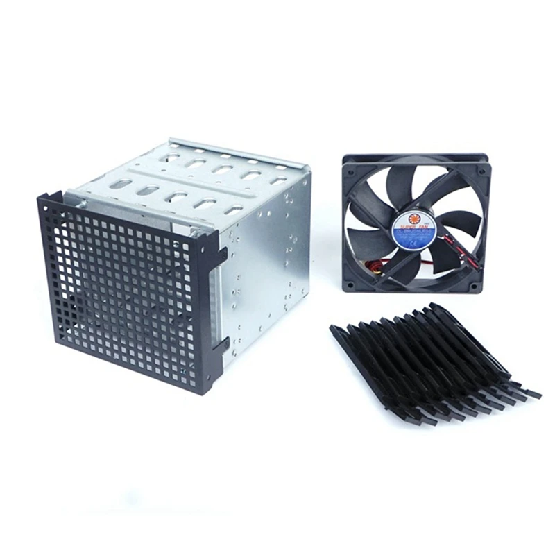 2X-Storage-Expansion-Hard-Drive-Cage-DIY-Hard-Drive-Disk-Cage-Rack-5-25 ...