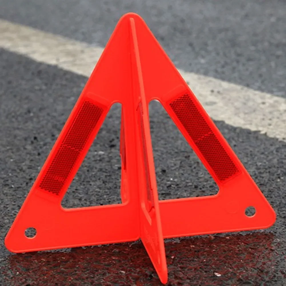 Car-Emergency-Breakdown-Warning-Triangle-Red-Reflective-Safety-Triangle ...
