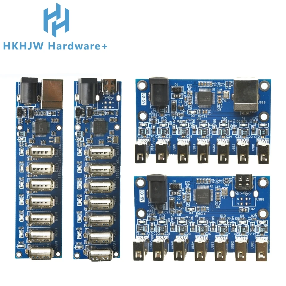 FE2.1 Based USB 2.0 7 Port Hub Splitter – Compact 1-to-7 Expansion ...