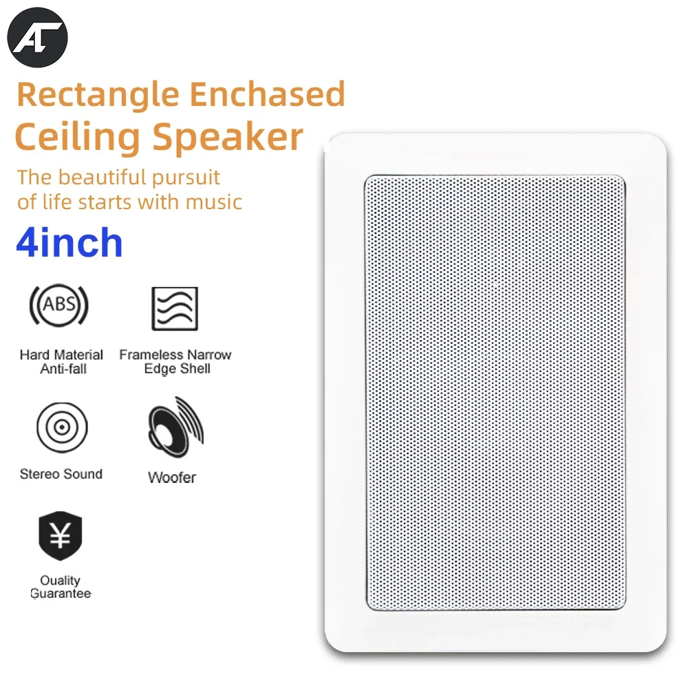 Rectangle-Ceiling-Speaker-4-inch-Powerful-Loudspeaker-Home-Theater ...