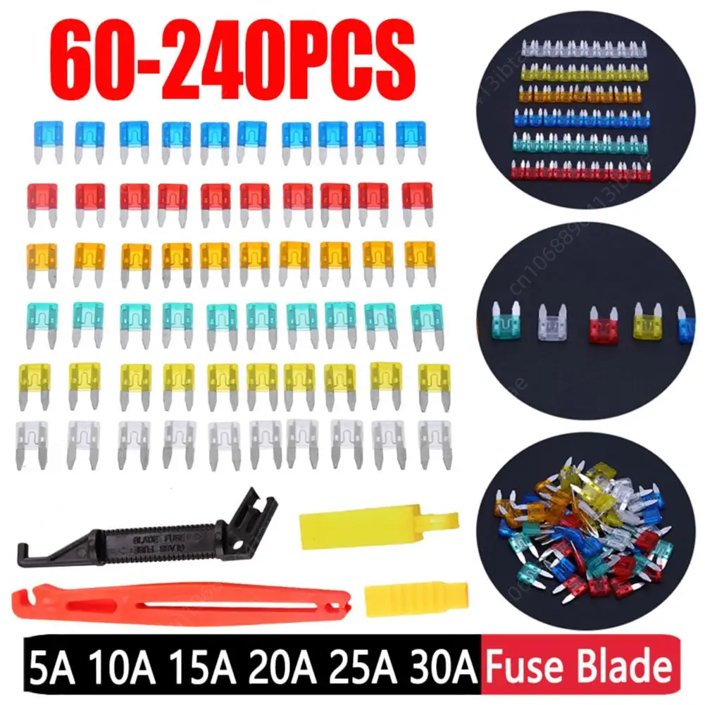 60-240Pcs-Auto-Car-Mini-Fuses-for-Cars-Blade-Automotive-Fuse-Car-Kit-5A ...