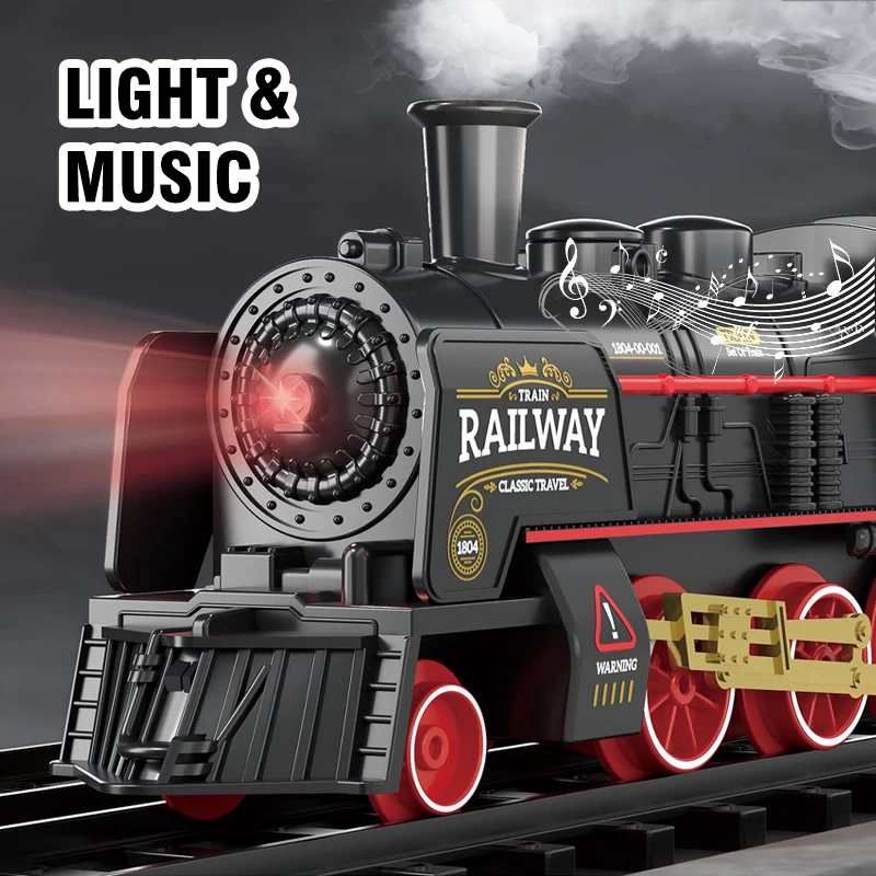 Retro Steam Train with Light and Sound Steam Spray Fun Sturdy Best ...