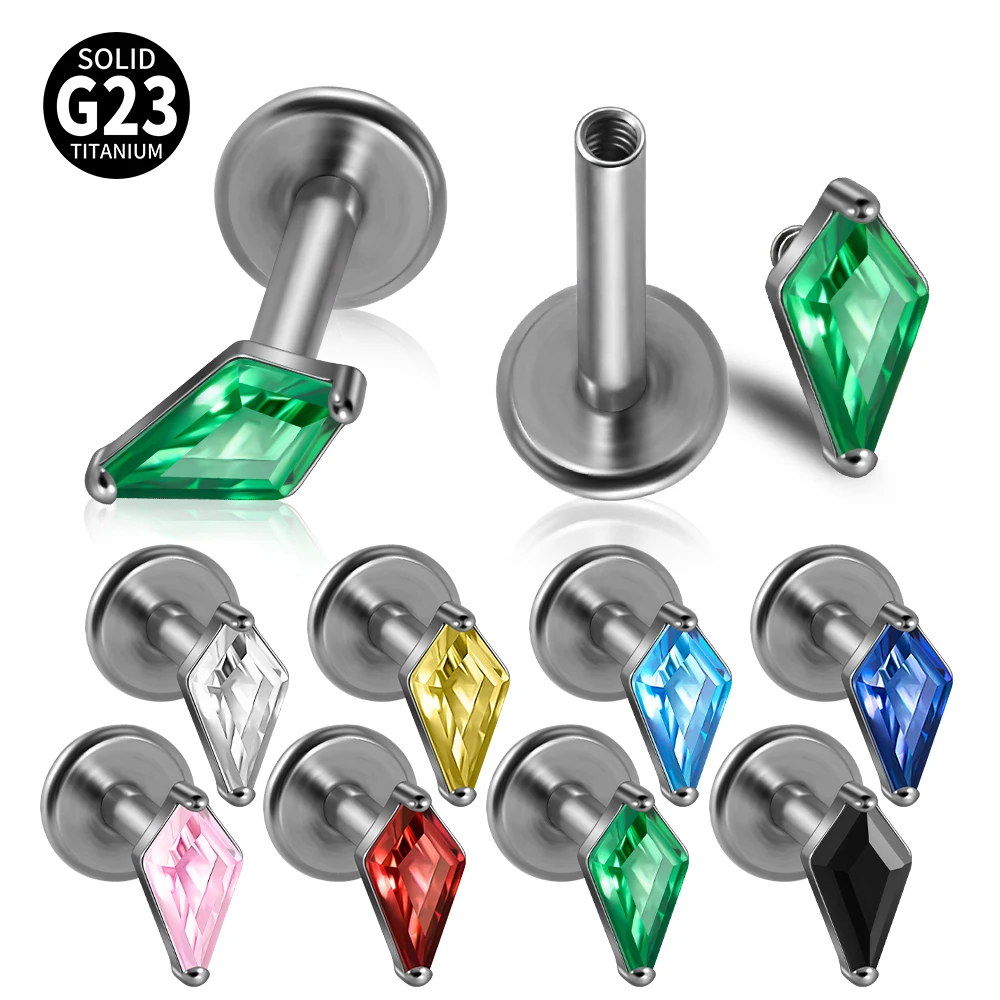 Dreamlee-1Pc-ASTM-F136-Titanium-Single-Tiny-Rhombus-CZ-Zircon ...