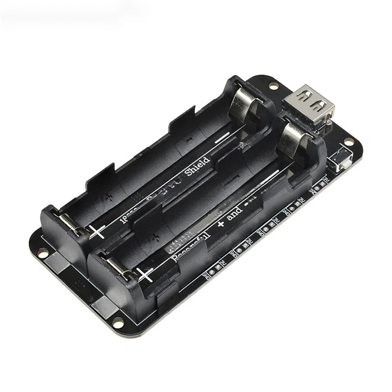 듀얼 18650 리튬 배터리 실드 마이크로 Usb 보조베터리 배터리 충전 모듈 라즈베리 파이 와이파이 Esp8266 Esp32 V8 3v1a 5v 3a