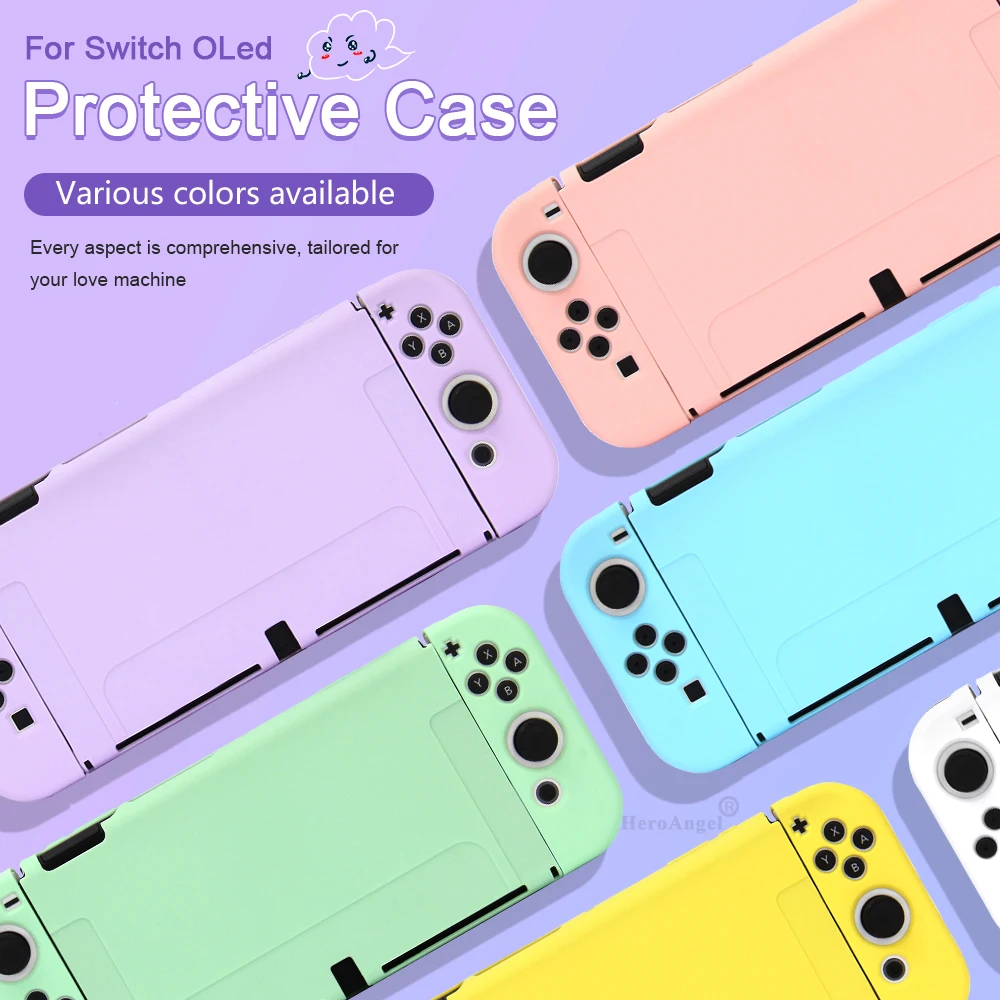NEW For NS Switch OLED Cover Protective Case Soft TPU Skin Shell for Nintendo Switch OLED ...