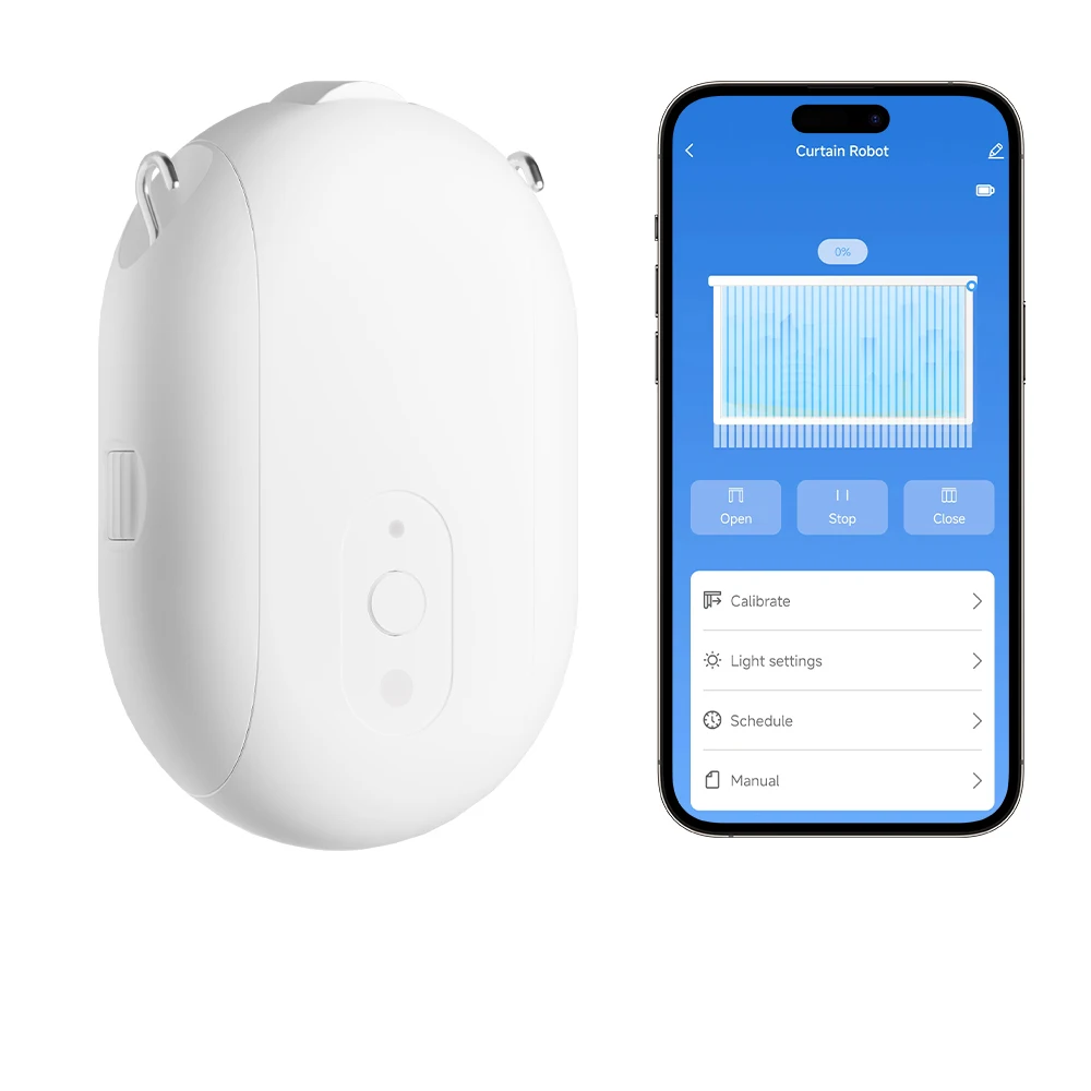 Tuya Zigbee Curtain Robot Smart Curtain Controller With Light Sensor ...