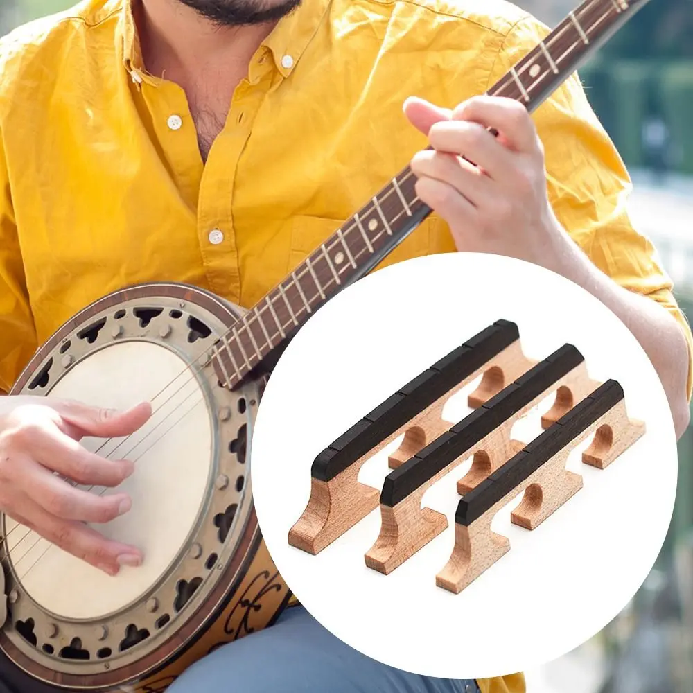 Wooden-String-Banjo-Bridge-Instrument-Supplies-5-Strings-Banjo-Bridge ...