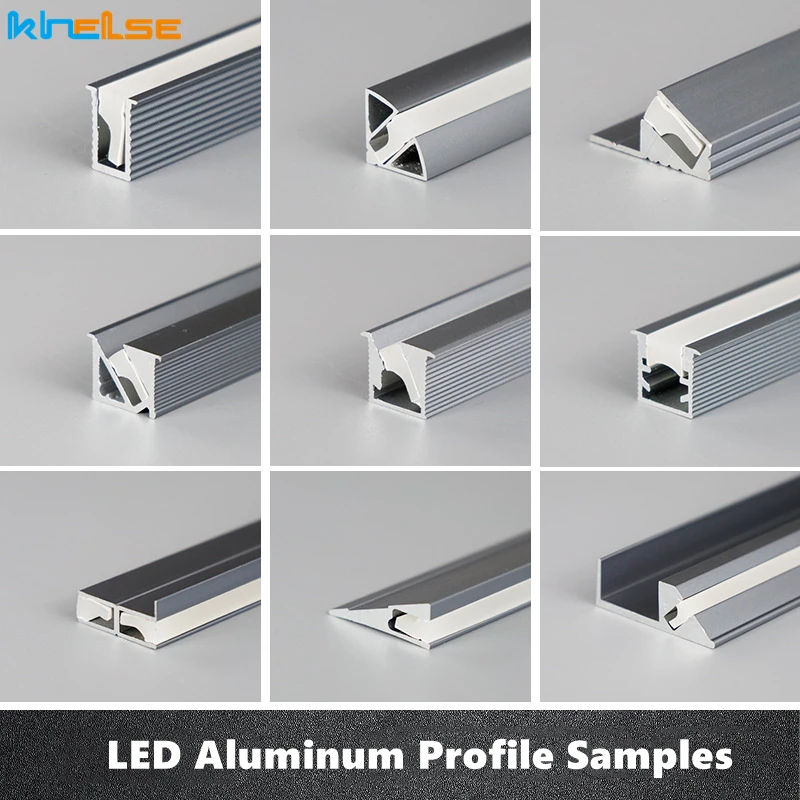 LED Aluminum Profile Samples 10cm Length Cabinet Closet Aluminum Bar Lamp Channel PC Silicone ...