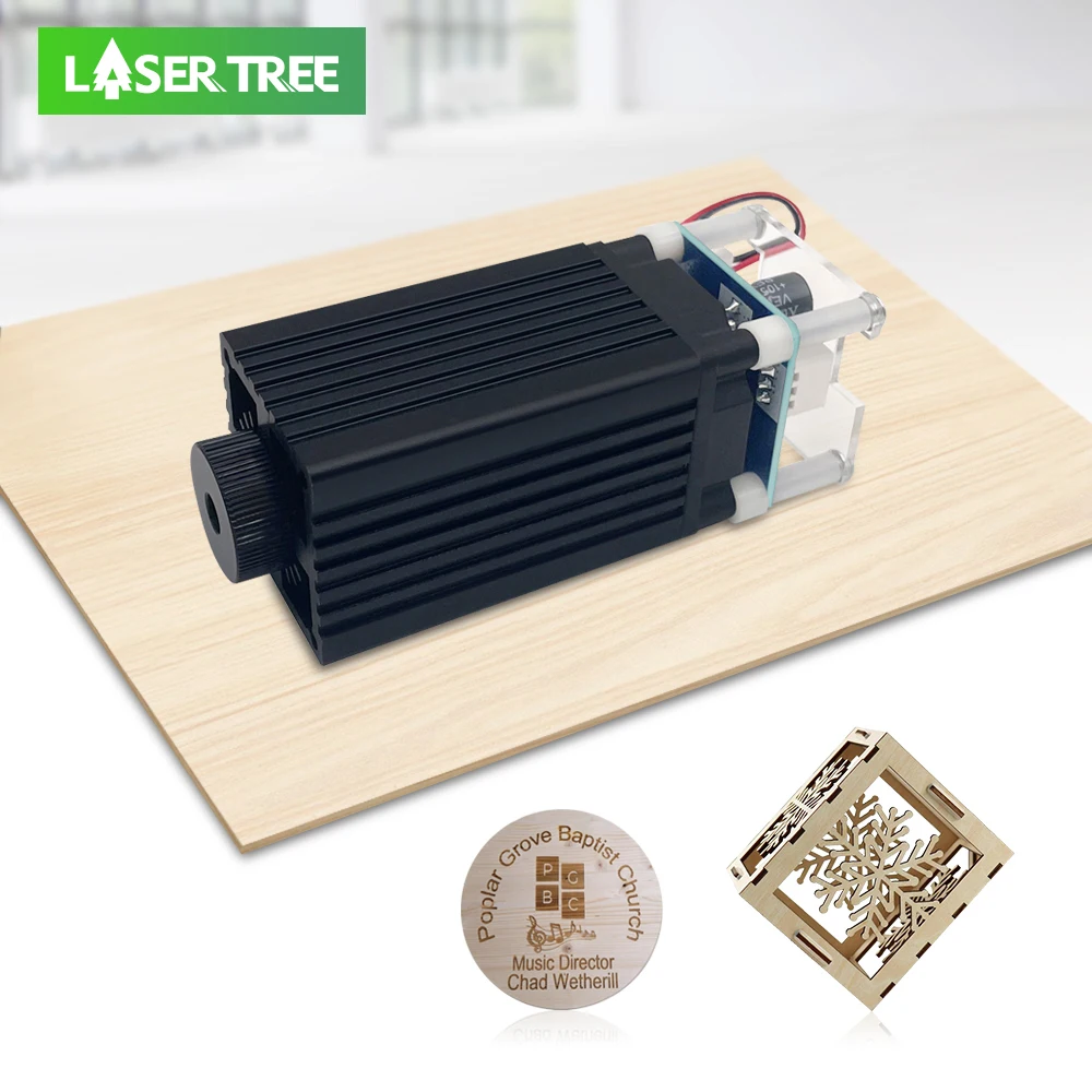 LASER TREE 20W Laser Module 450nm 40W TTL Blue Light Laser Engraver ...