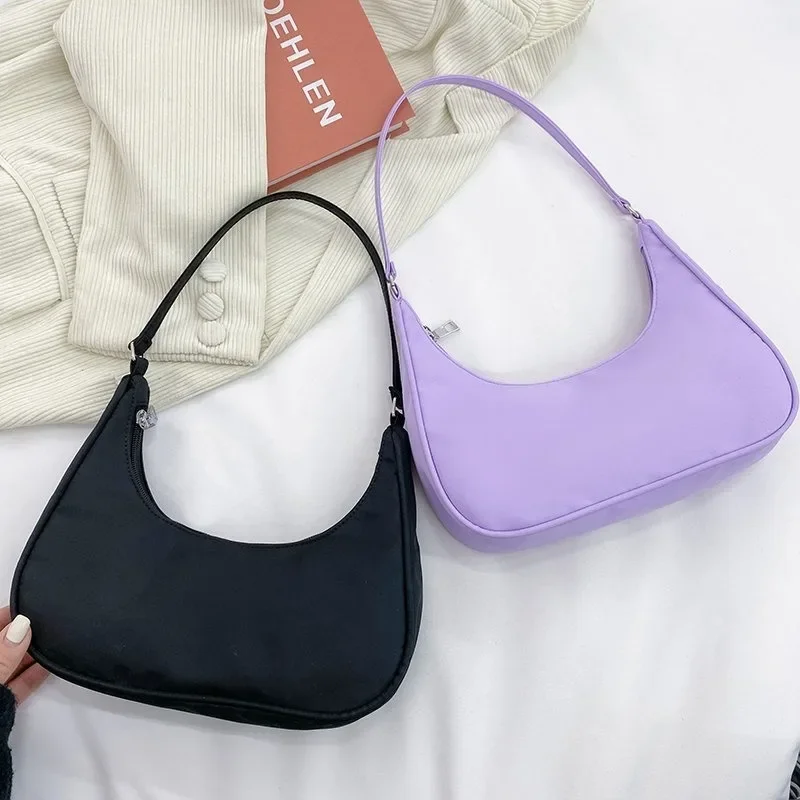 Women-Bags-Armpit-Shoulder-Bag-Small-Shoulder-Purse-Nylon-Underarm-Bags ...