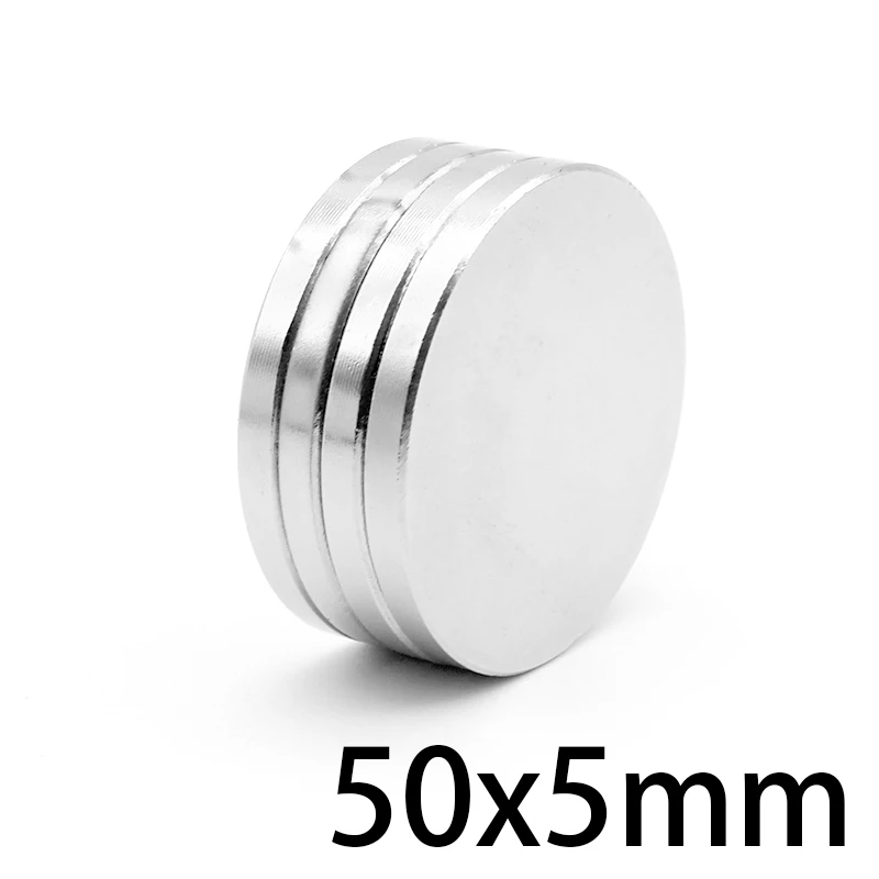 1-2-3PCS-50x5-mm-Disc-Powerful-Strong-Magnetic-Magnets-50mm-X-5mm-Bulk ...