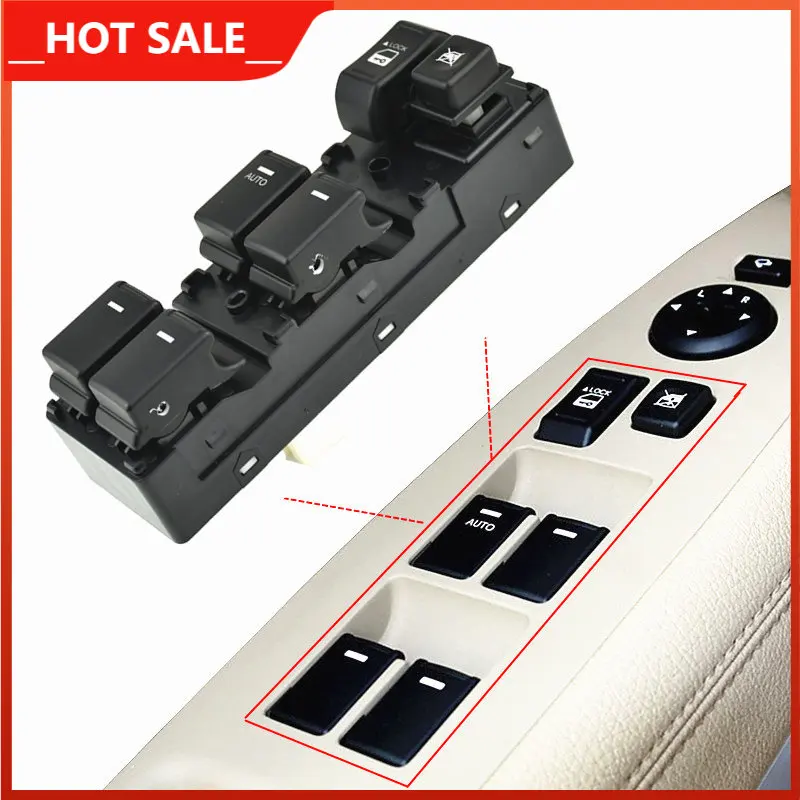 차량 전동 윈도우 컨트롤 윈도우 리프터 스위치 버튼, 기아 쏘렌토 2009 2010 2011 2013 93573 2P000 ...