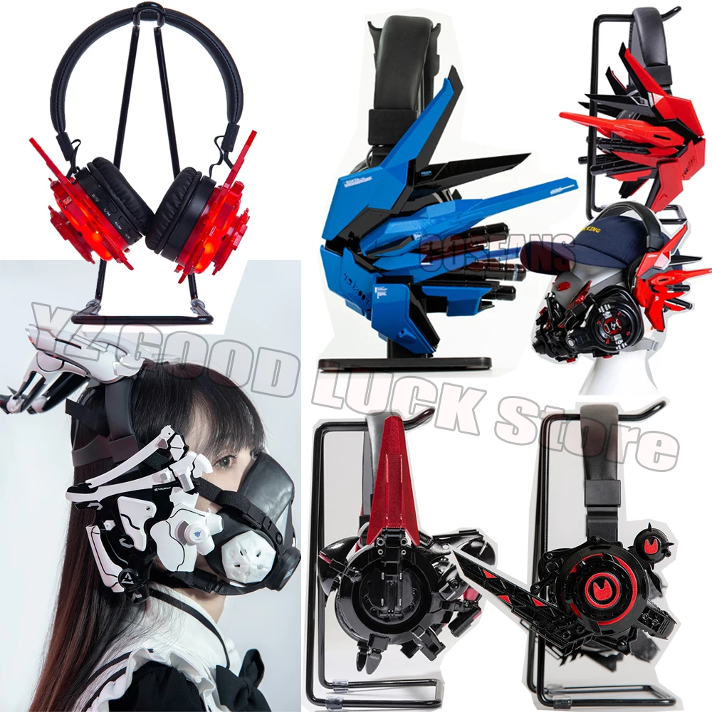 Games Gothic Wireless Headphones Bluetooth Headset Punk Earphone Sci-Fi ...