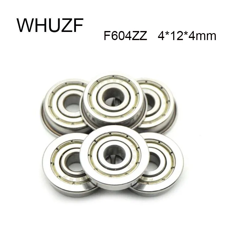 F604ZZ-Flange-Bearing-10-20-50PCS-4x12x4mm-abec-3-Flanged-F604-Z-Zz ...