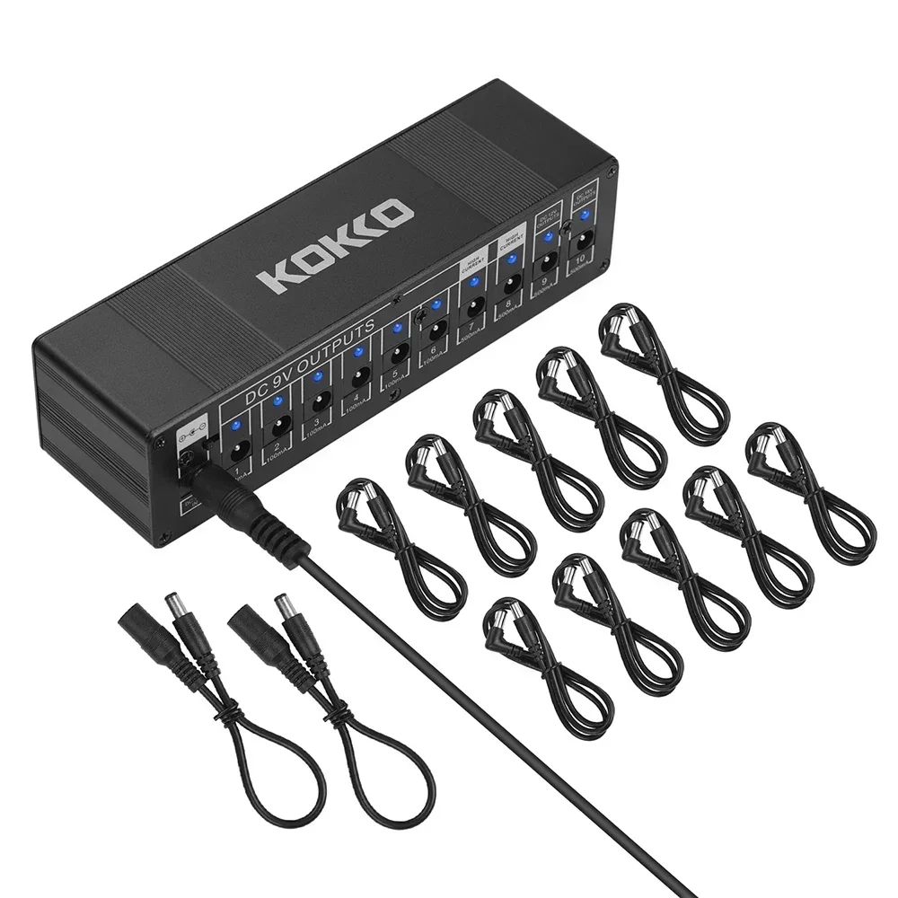 KOKKO-Guitar-Pedal-Power-Supply-10-Channel-Stabilized-Voltage ...