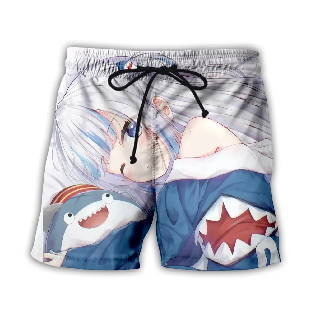 Anime Gawr Gura VTuber 3D Print Shorts Men Women Kawaii Shark Girls ...