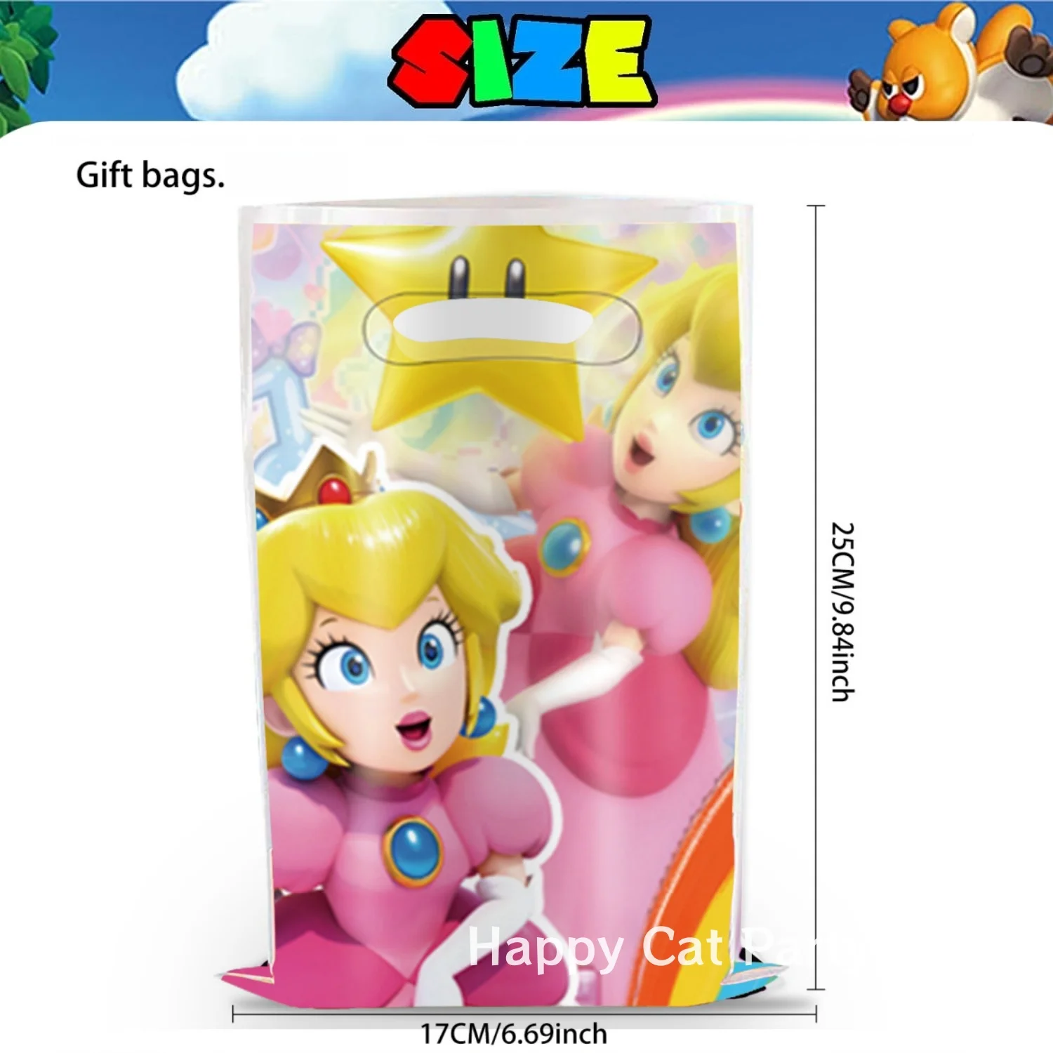 Bolsas de regalo de Super Mario Bros, decoración de cumpleaños, paquete ...