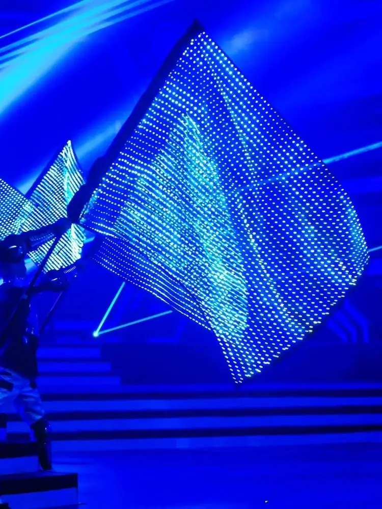 Program LED Flags magic prop New stuff spray fire Acrobatics Lighting ...