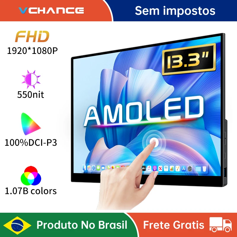 Monitor-port-til-OLED-com-tela-sens-vel-ao-toque-tela-de-viagem-externa ...