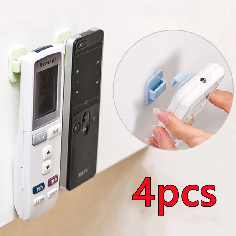 2 Pairs Plastic Sticky Hook Set for Air Conditioner TV Remote Control ...